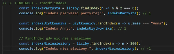 JS - TABLICE, TWORZENIE TABLIC I METODY TABLICOWE