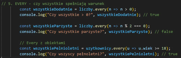 JS - TABLICE, TWORZENIE TABLIC I METODY TABLICOWE