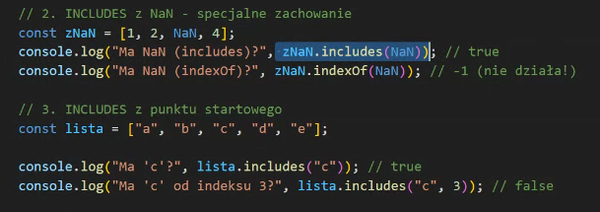 JS - TABLICE, TWORZENIE TABLIC I METODY TABLICOWE